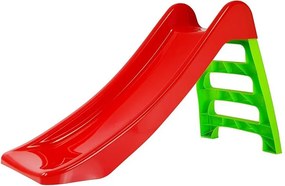 Dorex Zahradní skluzavka pro děti s 3stupňovým žebříkem, červená, 116 cm, 428