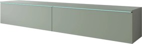 TV stolek LED mlhavě zelená Lowboard 180