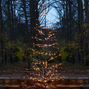 Zasněžený třpytivý LED strom Isaac
