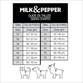 MILK&PEPPER Postroj pro psy Tyler Velikost: 32
