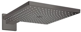 Hansgrohe Raindance E, hlavová sprcha 300 1jet se sprchovým ramenem, kartáčovaný černý chrom, HAN-26238340