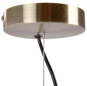 Mosazná závěsná lampa pro 7 žárovek CREMERA Beliani
