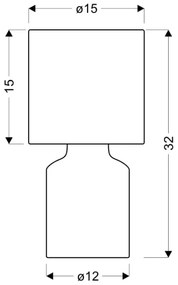 Stolní lampa INER 1xE14/40W/230V béžová