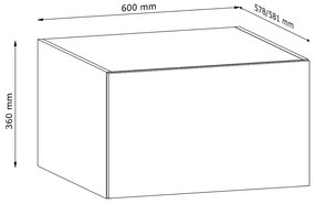 LANGEN bp | horní skříňka N60 | push open | béžová