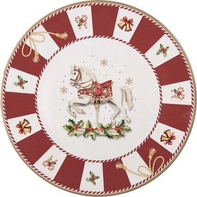 Vánoční servírovací talíř vánoční koník - Ø 33*1 cm