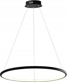 Závěsná Led lampa moderní černá kulatý kruh 62 cm 4000K Reality