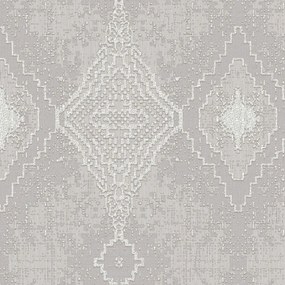 Luxusní šedá geometrická vliesová tapeta na zeď, 47763, Eterna, Parato