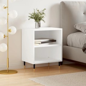 vidaXL Noční stolek 40 x 30 x 50 cm kompozitní dřevo [826778] Barva: Bílá