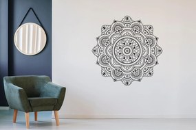 Lepy.cz Samolepka na zeď Mandala Velikost (šířka x výška): 70x70cm, Barevná varianta: Bílá