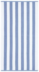 Modro-bílá bavlněná osuška 90x140 cm Stripe Jacquard – Bianca