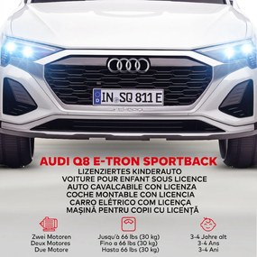 AIYAPLAY dětské elektrické autíčko 12V dětské autíčko s dálkovým ovládáním 2.4G, hudbou MP3 a klaksonem, elektrické autíčko se světlomety, 4 odpružen…