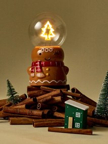 Sinsay - Vánoční LED stolní lampička ve tvaru perníkového panáčka - hnědá