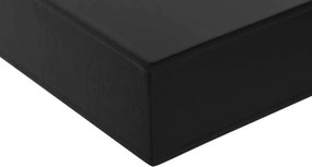 vidaXL Plovoucí nástěnné police 2 ks černé 80 x 20 x 3,8 cm [288202]