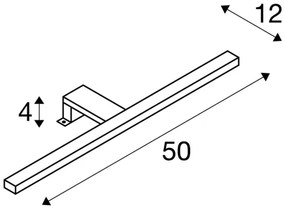 Zrcadlové LED svítidlo SLV DORISA IP44 6,6W 4000K 1000780