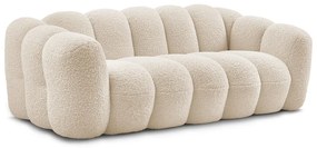 Béžová pohovka z textilie bouclé 232 cm Hippolyte – Bobochic Paris