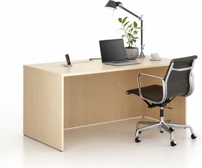 Kancelářský psací stůl FRAME, 160x80 cm, bříza