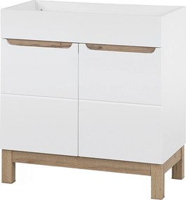 Comad Koupelnová skříňka pod umyvadlo Bali White 80 bílá/dub wotan