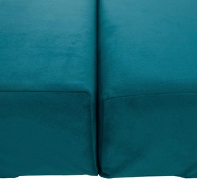 Kondela Skládací matrace/křeslo, 2v1, petrolejová, VEDIS