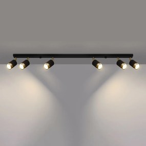 Sollux Lighting Stropní svítidlo NERO 6 černé/zlaté