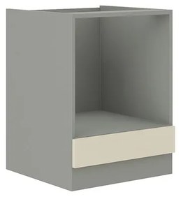 Skříňka pro troubu Multiline 60 DG BB, Barva: šedá / šedý lesk