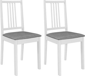 3dílný jídelní set MDF bílý 276395
