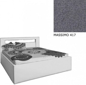 Dřevona - Elitte Čalouněná postel AVA LERYN 180x200, s úložným prostorem a LED osvětlením, MASSIMO 417