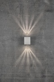 NOR 49711001 Venkovní nástěnné svítidlo Canto Kubi 2 2x6W LED bílá čirá - NORDLUX