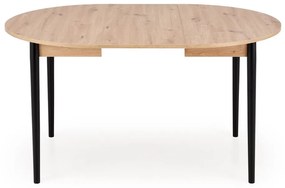 Rozkládací jídelní stůl Pivot 102/141 cm dub artisan/černý buk