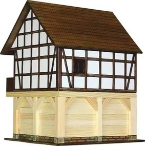 Walachia Dřevěná slepovací stavebnice Hrázděný špejchar / od 8 let / 1