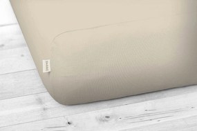 Jersey prostěradlo - new collection cappuccino na výšku matrace do 30 cm Velikost: 140 x 200