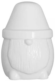 Keramická dekorace Mister Santa White 14,5 cm DBKD