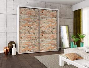 Šatní skříň PENELOPA 205 Cihla