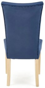 Židle VERMONT (Tmavě modrá / Medový dub)