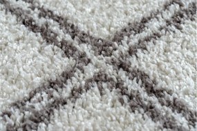 Dywany Łuszczów, Kusový koberec Berber Asila B5970 cream and brown, 80x150, béžová, obývací pokoj