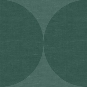 Vliesová zelená geometrická tapeta - polokoule - 357225, Natural Fabrics, Origin