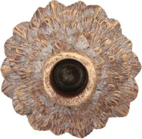Mosazný antik cementový svícen ve tvaru stromku Tree - Ø 11*19 cm