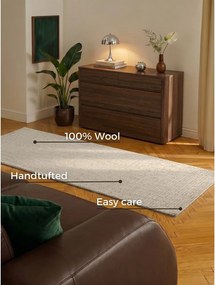 Béžový vlněný běhoun 80x250 cm Eloise – Hanse Home