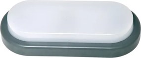 LED svítidlo Ecolite OVAL 18W/1300lm 4000K IP54 šedý LED-BL18W-SED