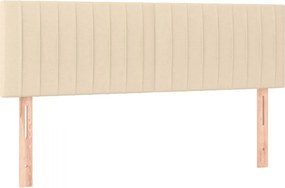 Box spring postel s matrací krémová 140x200 cm textil 3140782