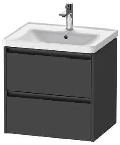 Duravit Ketho.2 - Umyvadlová skříňka 549x584x455 mm, 2 zásuvky, grafit mat K25281049490000