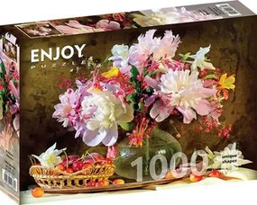 ENJOY Puzzle Krása pivoněk / 1000 dílků / od 14 let
