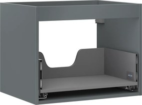 Mexen Box-A, závěsná skříňka 60 cm, 1 zásuvka, grafitová matná, 91AX0-0600-470-1-66