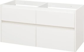 Mereo Mereo, Opto, koupelnová skříňka 121 cm, bílá, dub, bílá/dub, černá, CN913S