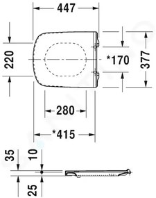 DURAVIT - DuraStyle WC sedátko Vital, bílá (0020610000)