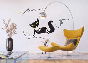 Samolepka na zeď Okouzlující Kočka | 65 x 85 cm | DFL0416