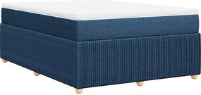 Box spring postel s matrací modrá 160x200 cm textil 3285587
