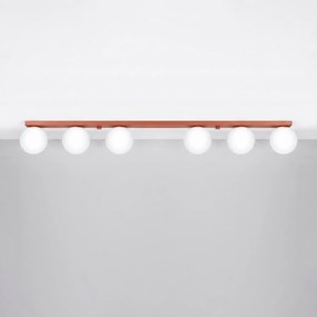 Sollux Lighting Stropní svítidlo YOLI 6 okrově červené