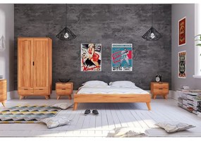 Dvoulůžková postel z bukového dřeva 180x200 cm Greg - The Beds