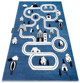 Dywany Luszczow Kusový koberec PETIT MĚSTO, ULICE, modrý Rozměr koberce: 80 x 150 cm