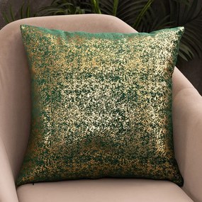 Luxusní povlak na polštář se zlatým potiskem (50x50 cm) Barva: zelená
